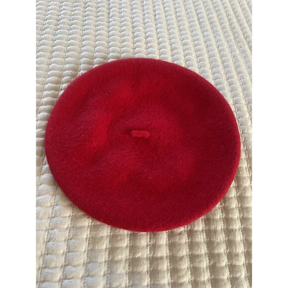 Unbranded | Accessories | Vintage Red Wool Beret Soft Rn 1280 French ...